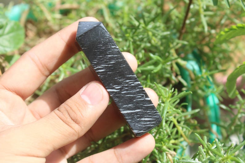 Spider Web Jasper Tower: Natural High Polish Crystal Display Stone ...
