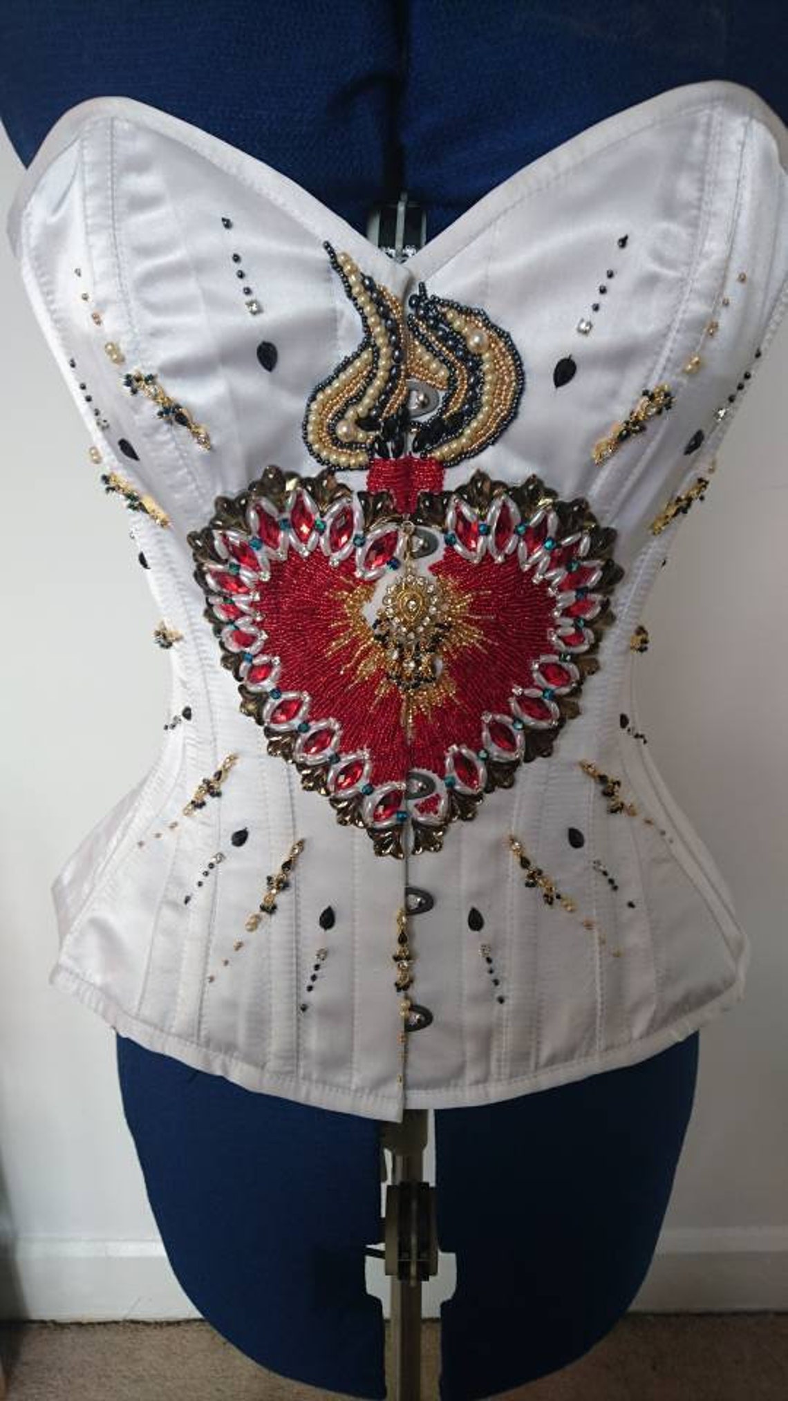 Custom Hand Beaded Corset Your Size and Design | Etsy UK