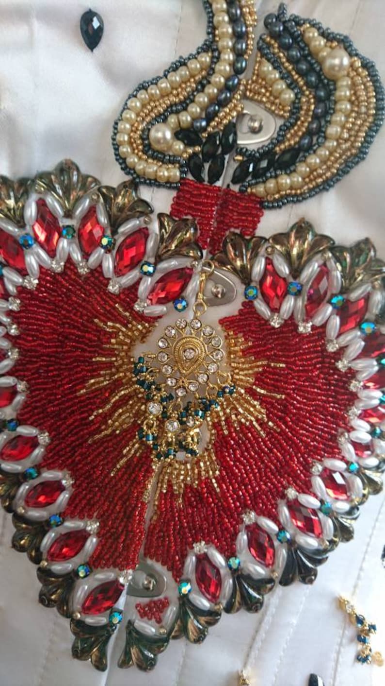 Custom Hand Beaded Corset Your Size and Design | Etsy UK