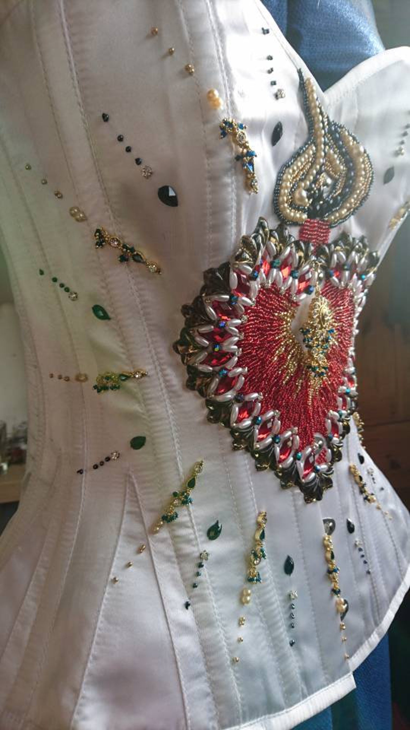 Custom Hand Beaded Corset Your Size and Design | Etsy UK