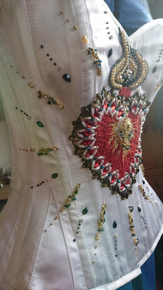 Custom Hand Beaded Corset Your Size and Design | Etsy UK