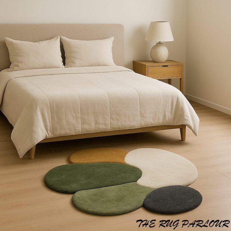 Buy Modern Multi-color Pebble Rug – Handmade Abstract Area Carpet for ...