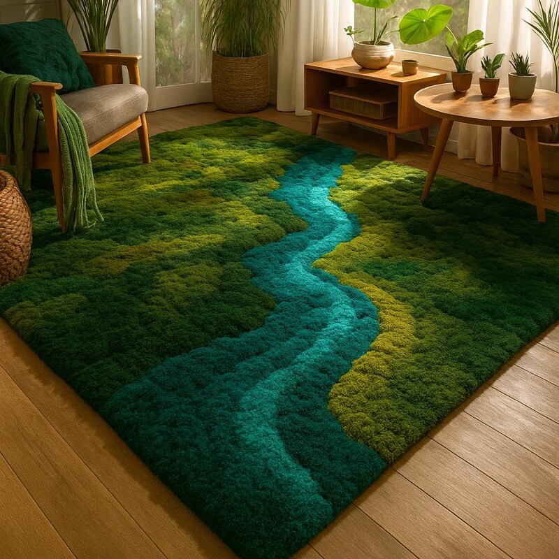 River Rug - Etsy