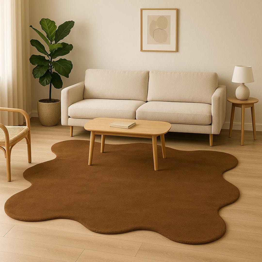 Buy Handmade Organic Blob Rug: Modern Minimalist Decor Online in India ...