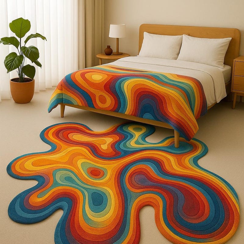 Blob Rug - Etsy