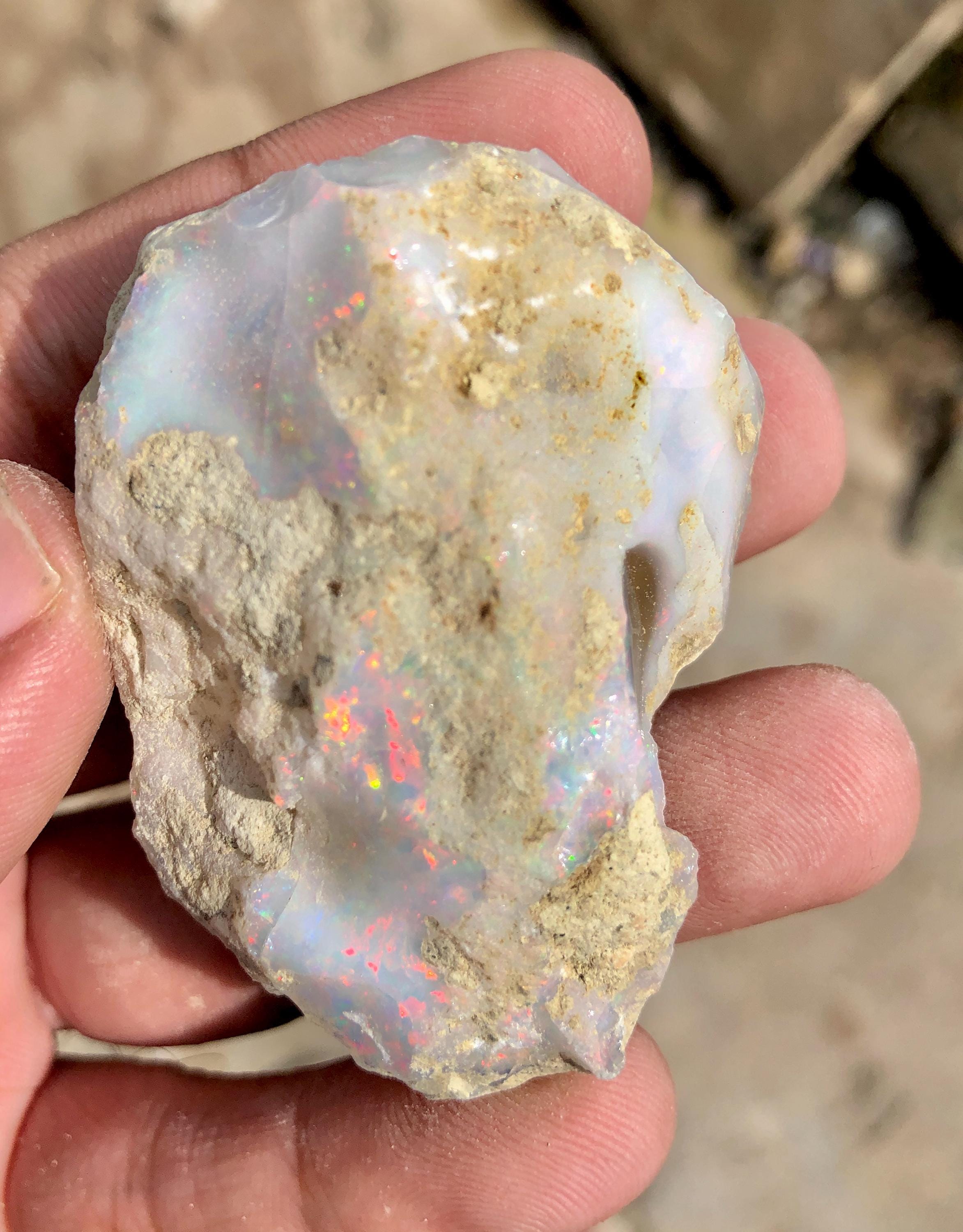 Natural Big Size Ethiopian Opal Crystal Raw 277 Carat Fire Opal Uncut ...