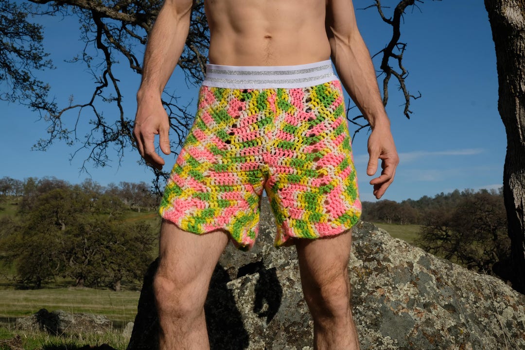 Crochet Boxing Shorts Muay Thai Pink M - Etsy