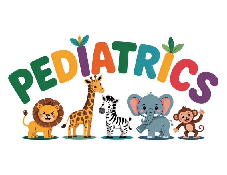 Jungle Animals Pediatrics PNG Bundle: Nurse Shirt Design (digital ...