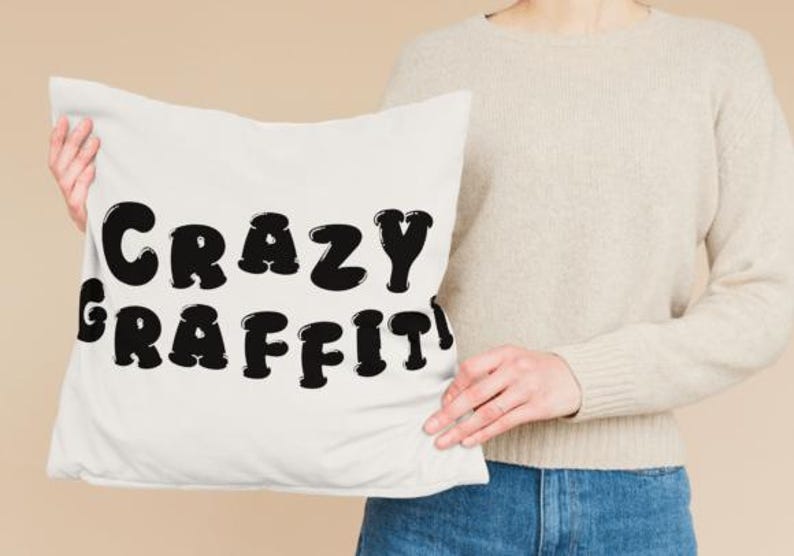 The Crazy Graffiti Letters Are Green in Color, 71 Letters PNG File ...