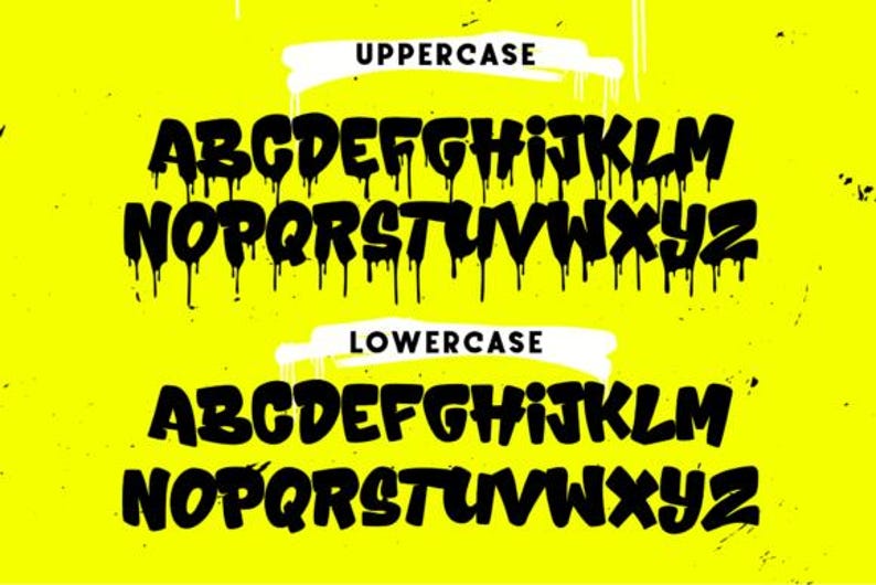 Badrips Dripping Font Graffiti, Display Font, Graffiti Font, Procreate ...