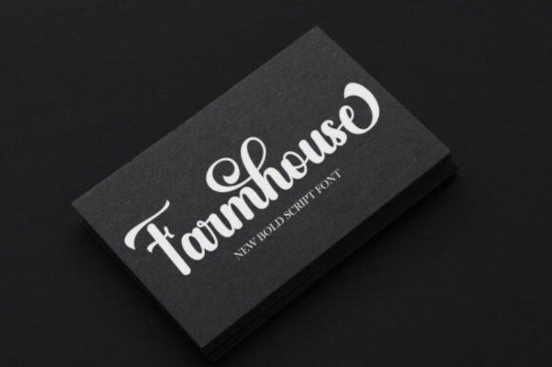 Thick Black Calligraphy Font for Cards Labled and More, Thick Font ...