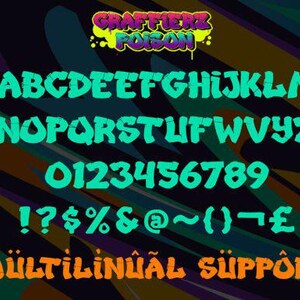 Graffierz Poison Font,graffiti Font, Graffiti Letters, Urban Font ...