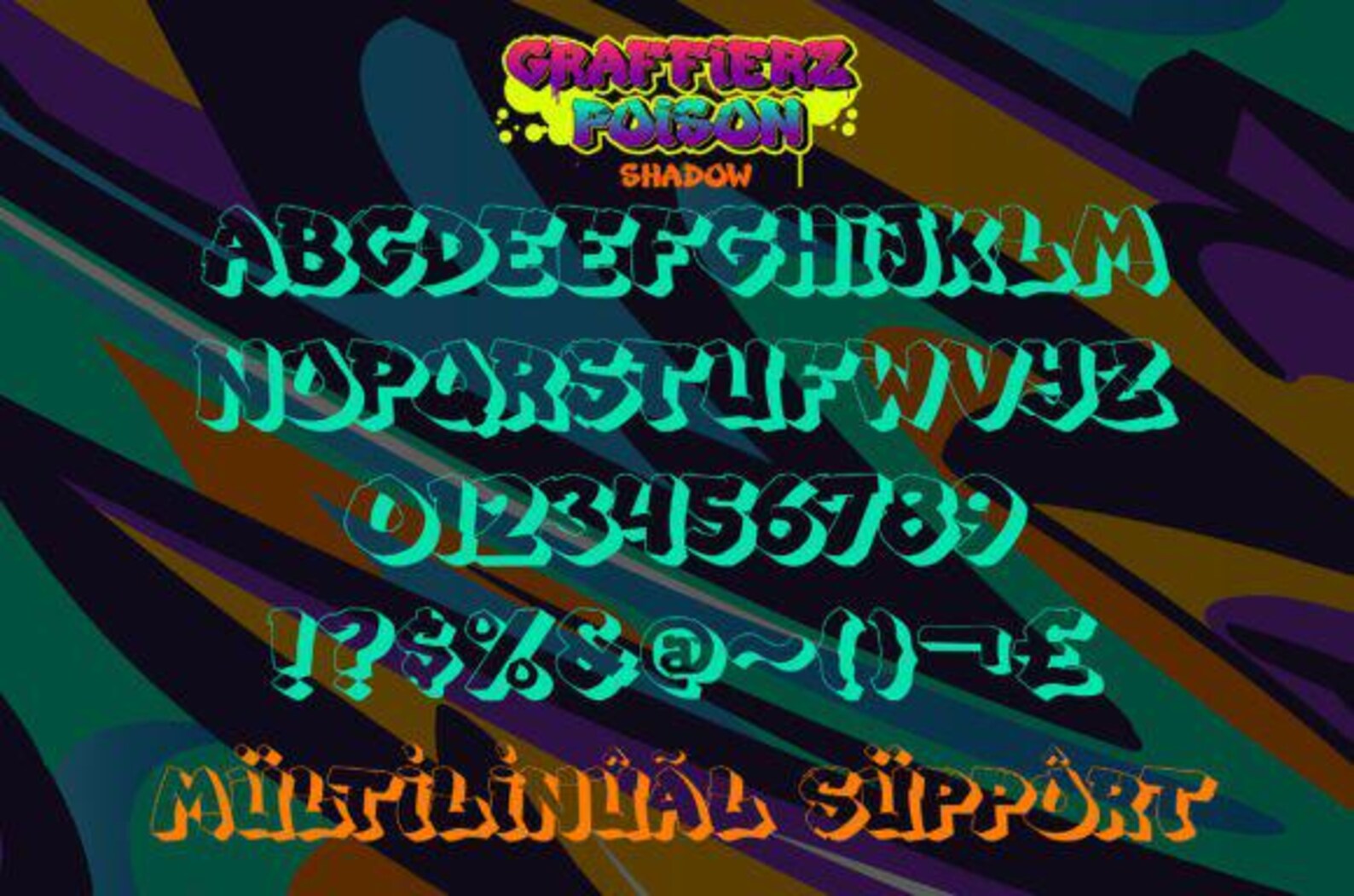 Graffierz Poison Font,graffiti Font, Graffiti Letters, Urban Font ...
