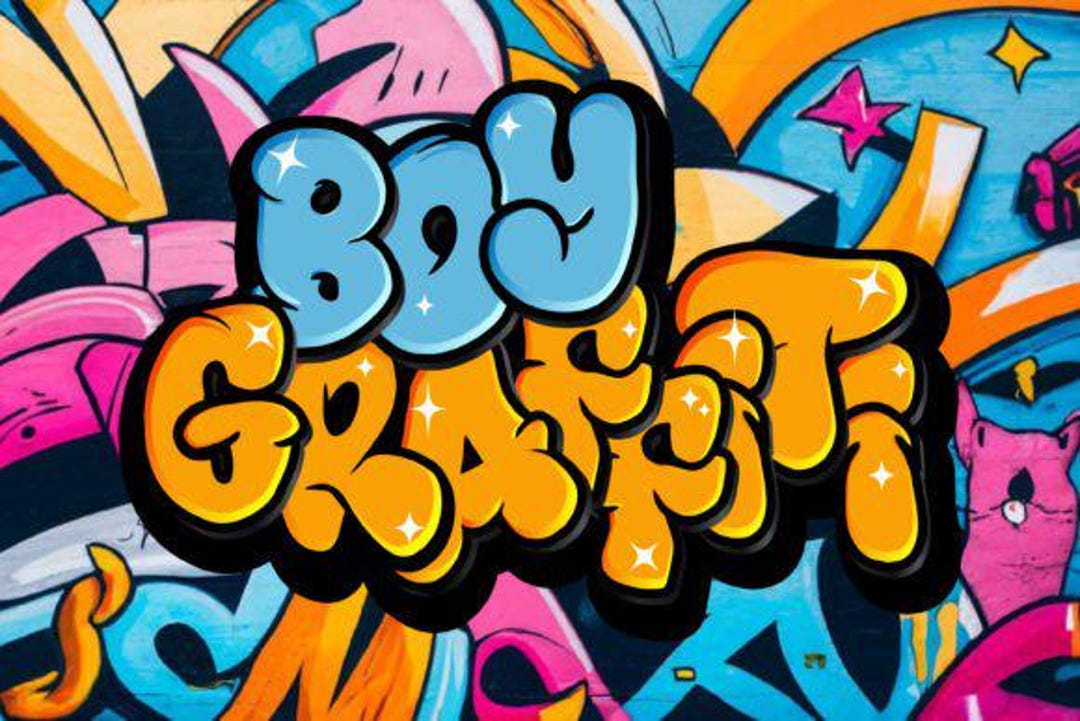 Boy Graffiti Font,graffiti Font, Graffiti Letters, Urban Font, Street ...