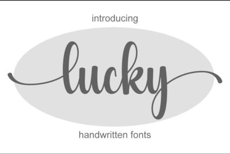 Lucky Font - Handwritten Font, Cricut Fonts, Procreate Font, Script ...