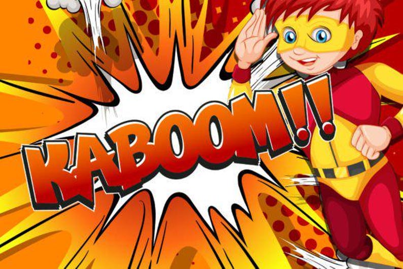 Super Hero Font | Bold & Playful Display Typeface for Comics, Games ...
