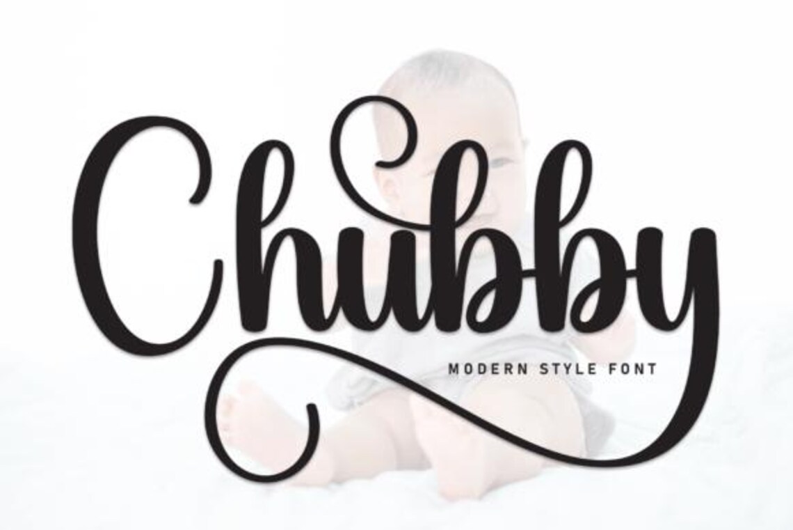 Chubby Font - Script Font, Cursive Font, Cricut Font, Handwritten Font ...