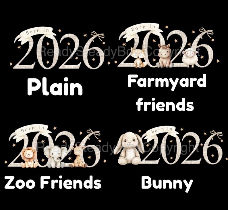 Personalised 'born in 2026' Baby Outfit: Keepsake Announcement Romper ...