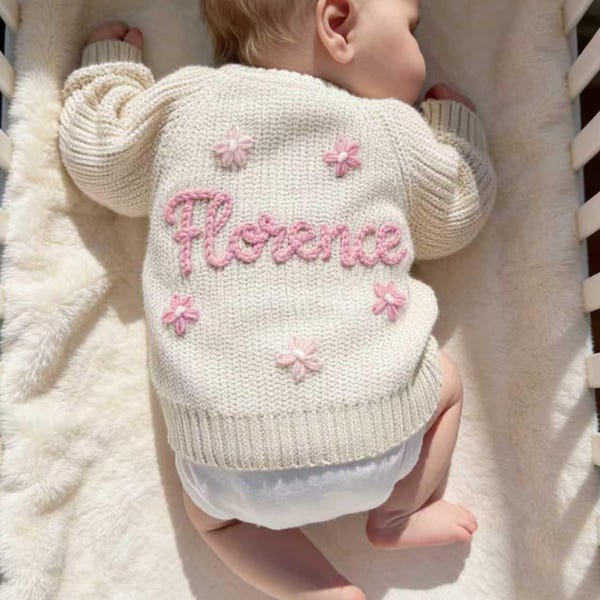 Personalised Baby Cardigan - Etsy UK