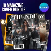 Graduate Magazine Cover Canva Template | Custom Magazine Cover | Canva ...