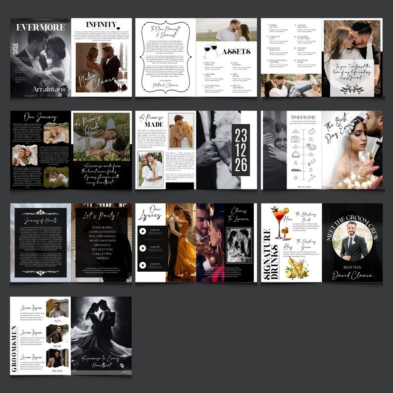 Wedding Magazine Template, 20 Pages Wedding Magazine, Wedding Welcome ...