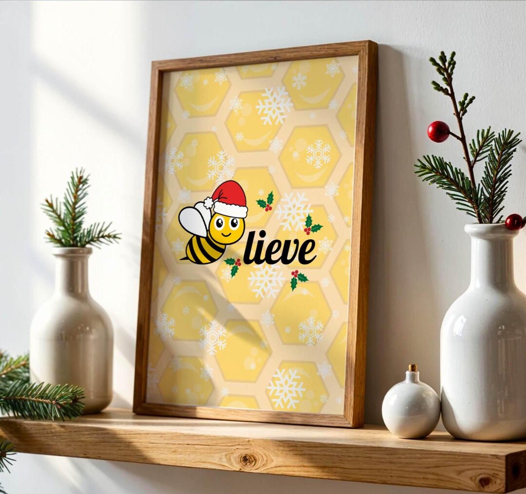 BEE Lieve Printable: Christmas Wall Art (digital Download) - Etsy
