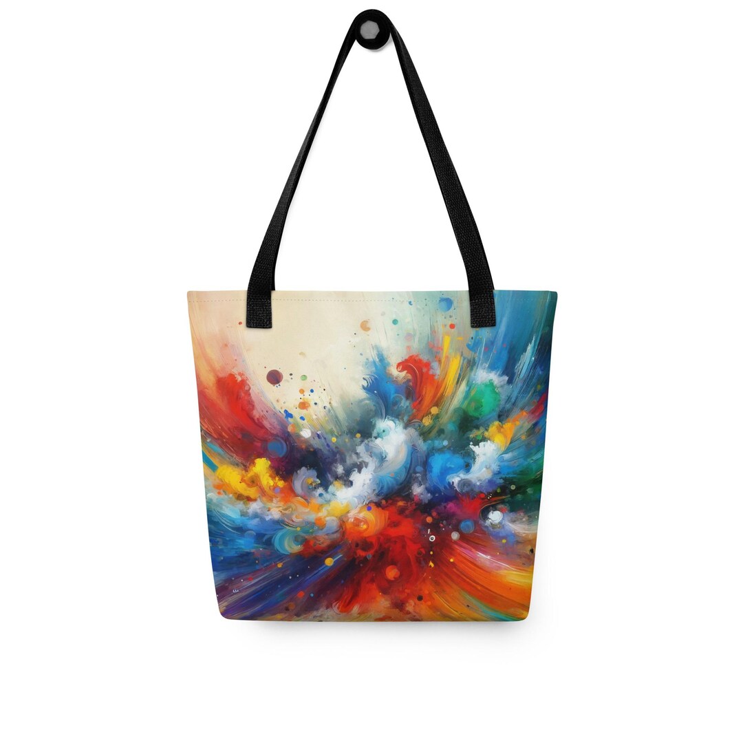 Color Blaze Totebag , Elegant Tote Bag, Minimalist Gift Bag, Self-love ...