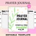 Printable Prayer Journal Canva Template (digital Download) - Etsy