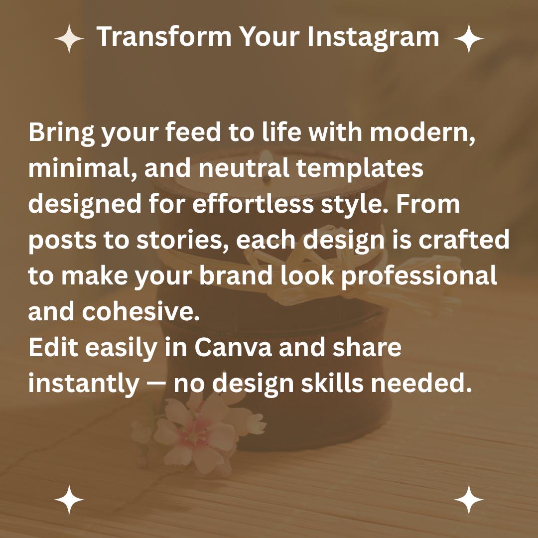 Minimalist Instagram Carousel Templates: Canva Editable (digital ...