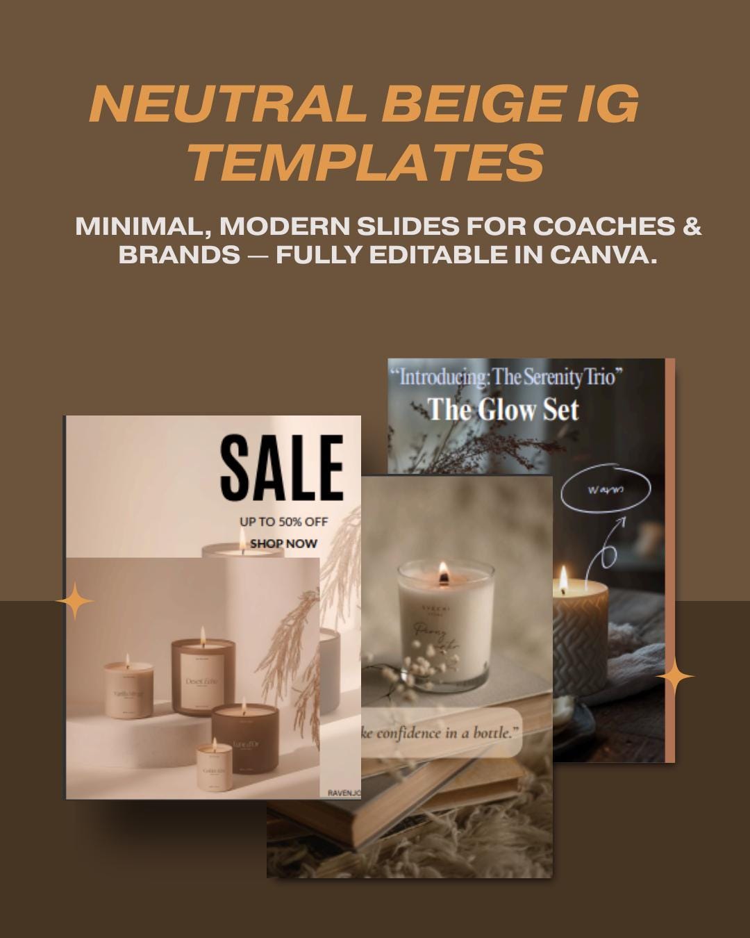 Minimalist Instagram Carousel Templates: Canva Editable (digital ...