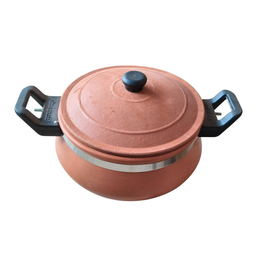 Natural Clay Cooking Pot With Lid | Handmade Terracotta Handi for ...