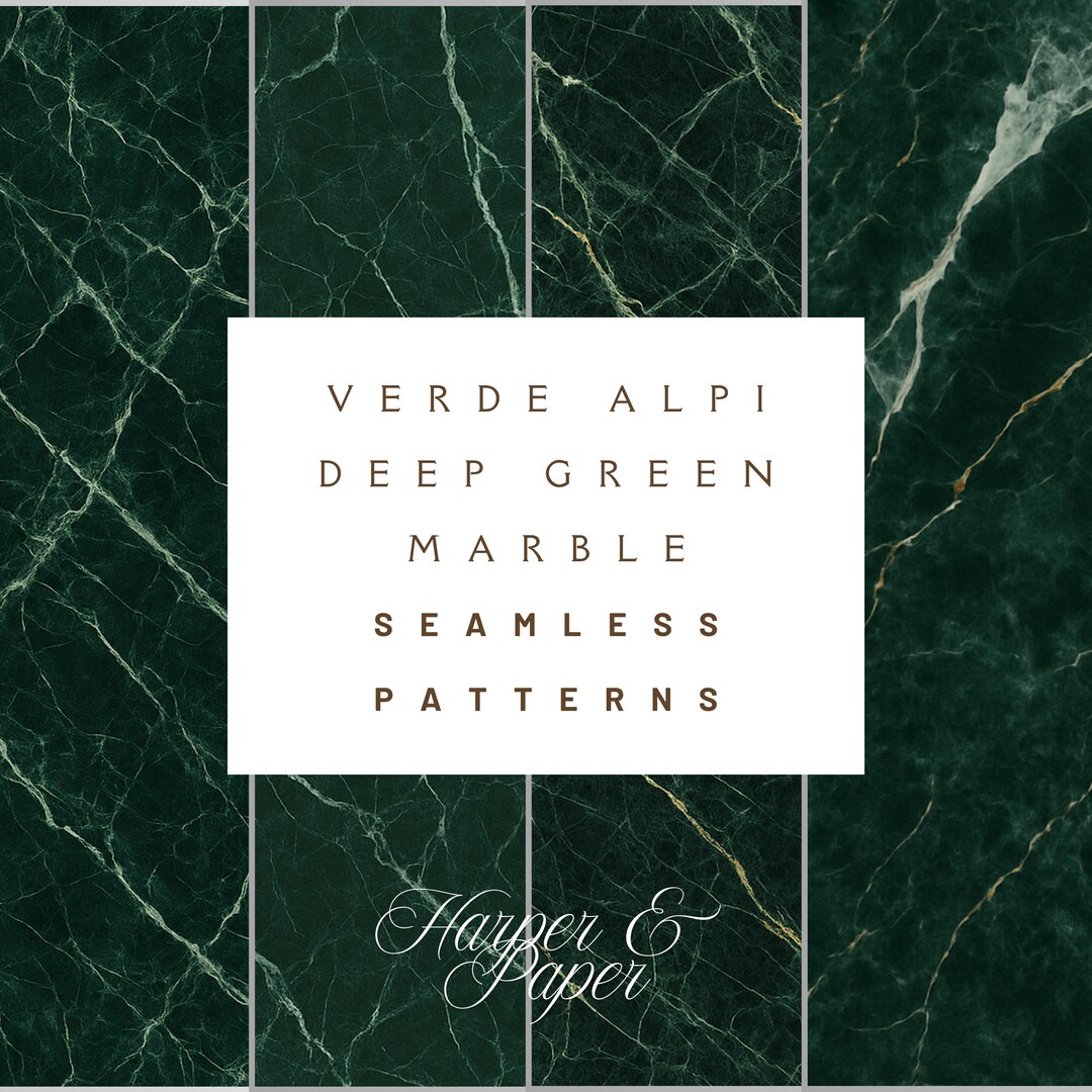 Verde Alpi Seamless Marble Digital Paper – Deep Green Luxury Stone ...