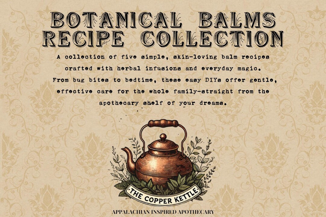 5 Botanical Balm Recipes - Etsy UK