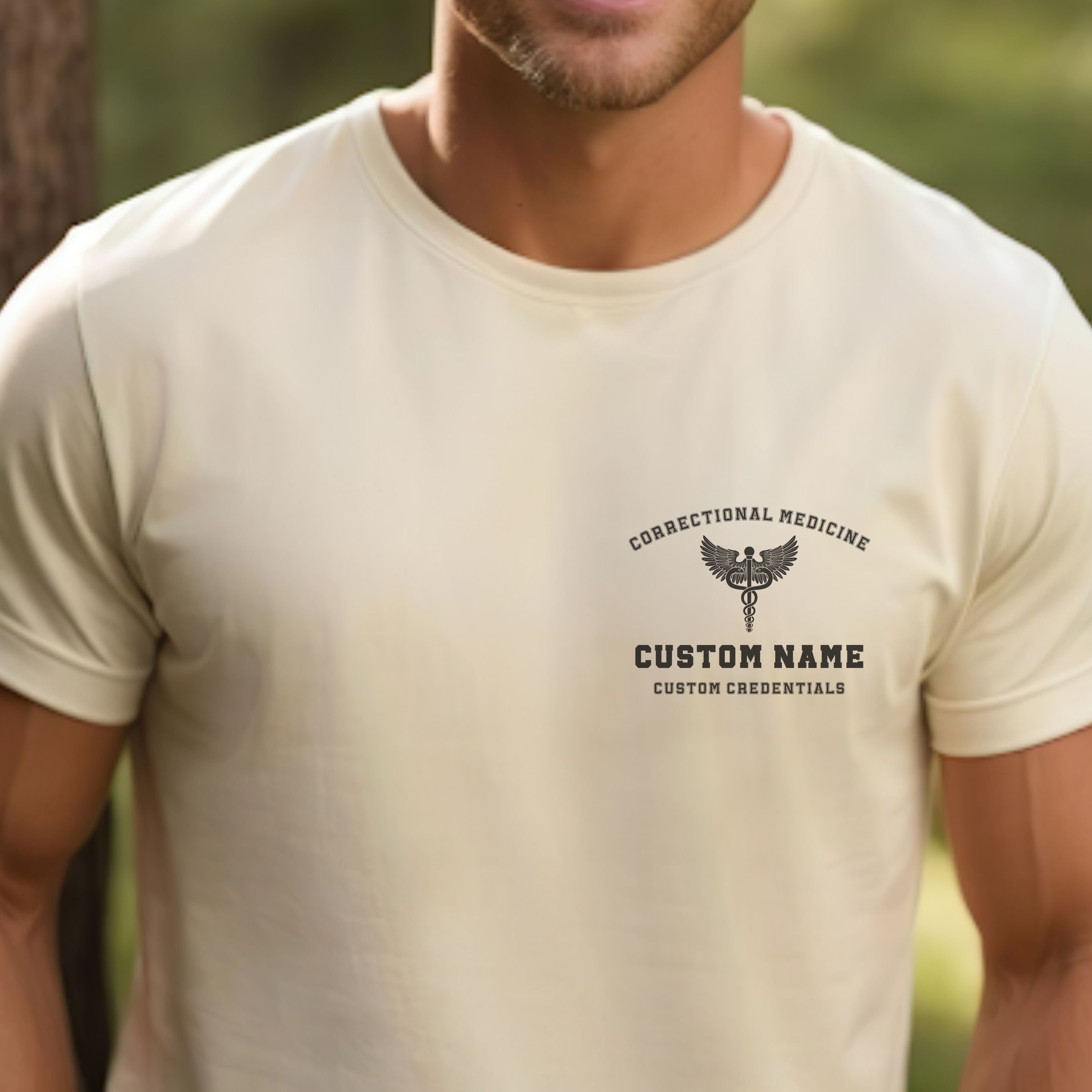 Personalized Correctional Medicine Custom Name and Credential Shirt ...