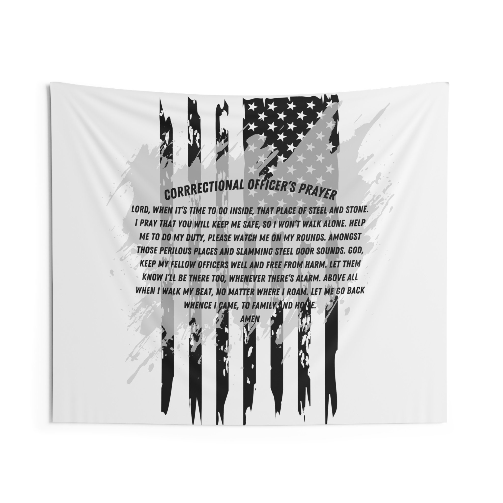 Correctional Officer Prayer Indoor Wall Art, Officer Gift, Academy ...