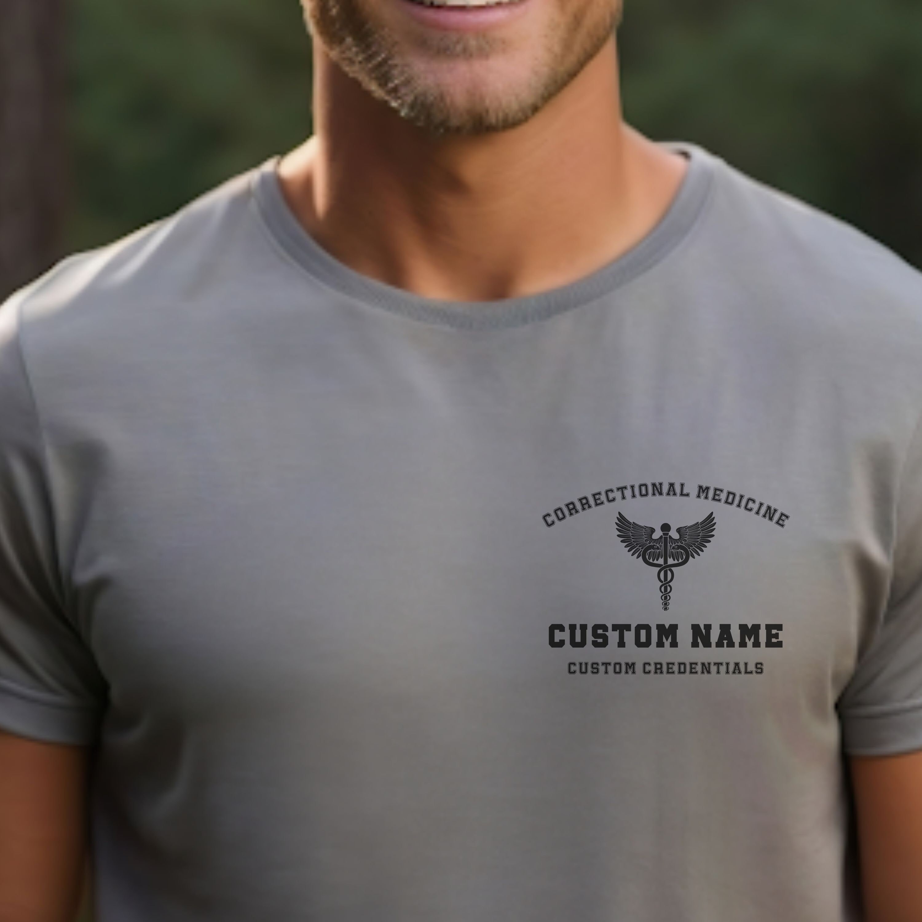 Personalized Correctional Medicine Custom Name and Credential Shirt ...