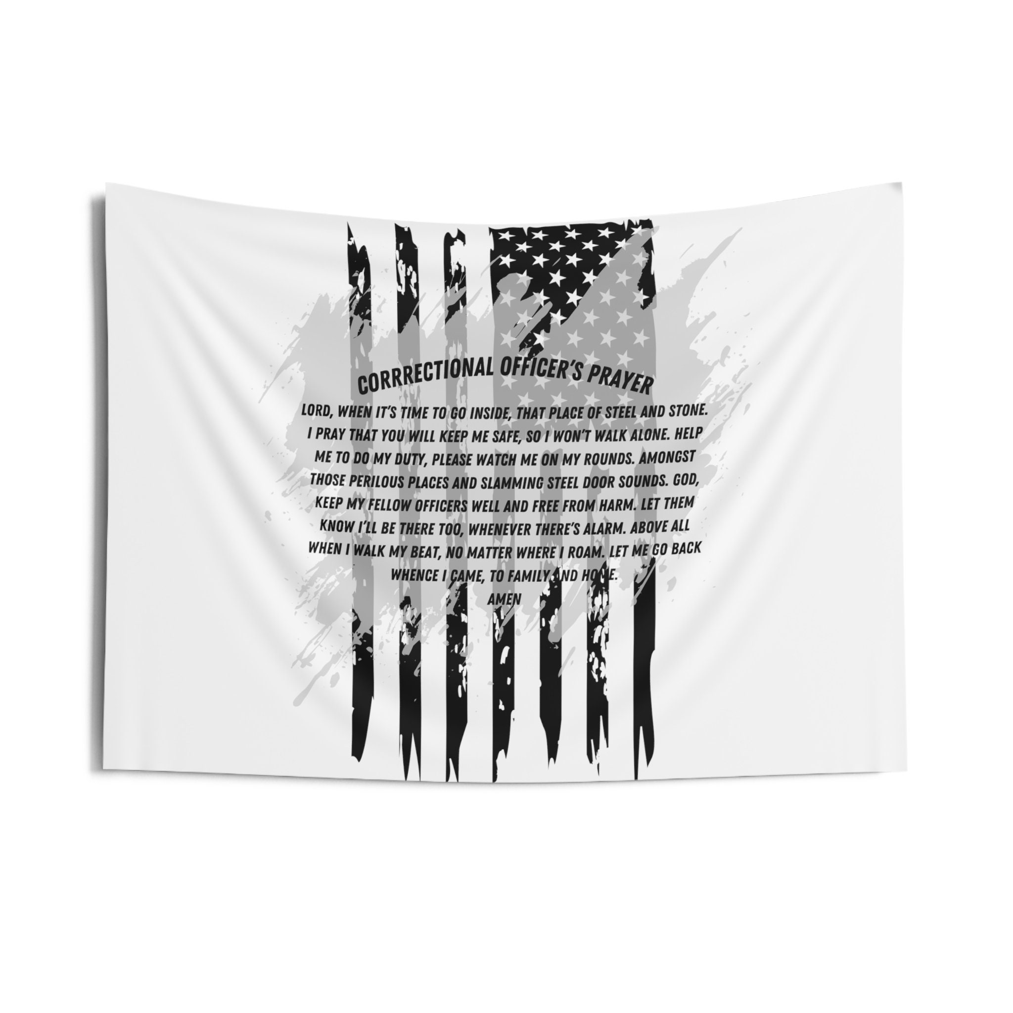 Correctional Officer Prayer Indoor Wall Art, Officer Gift, Academy ...