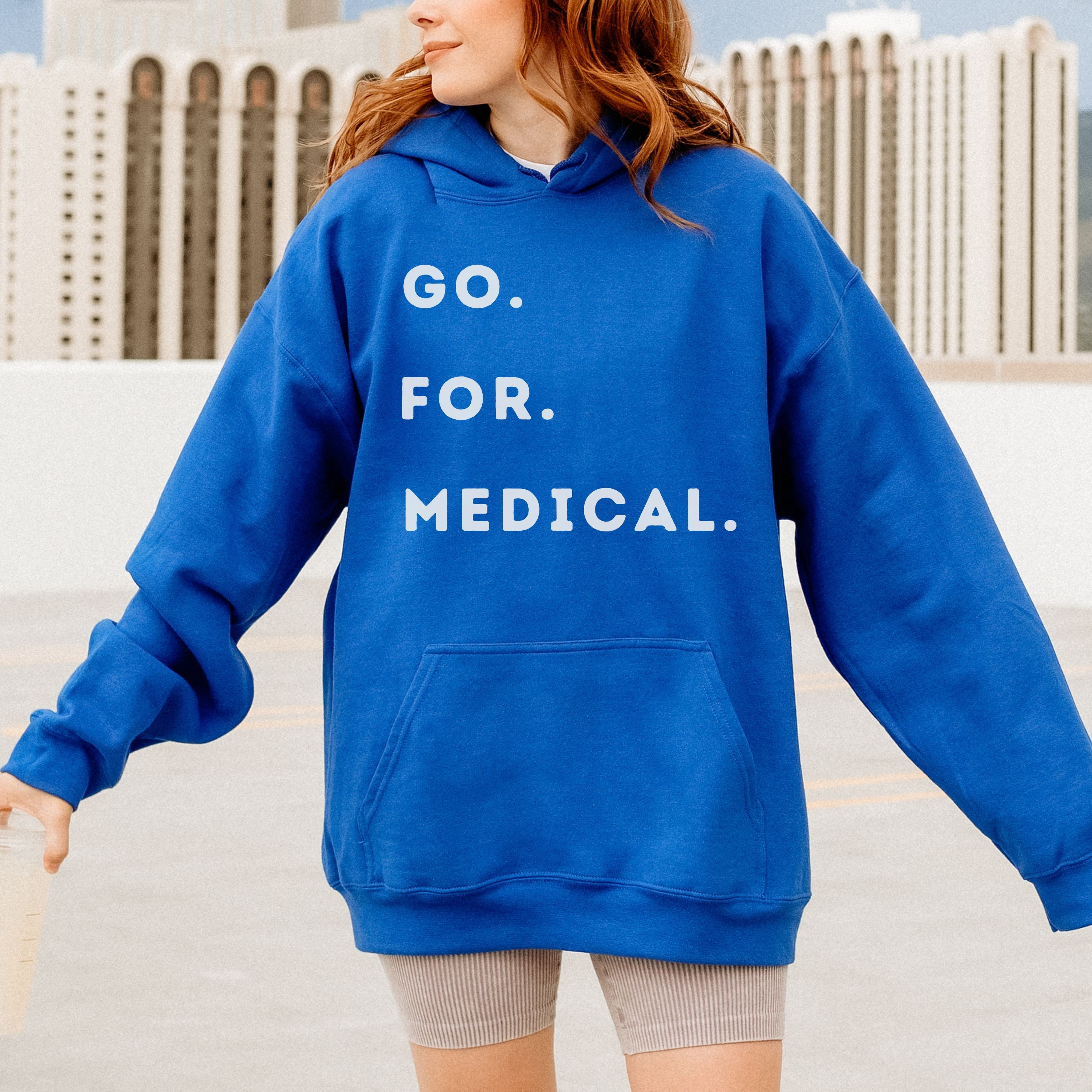 Go for Medical Hoodie With Distressed Flag Back Graphic, Correctional ...