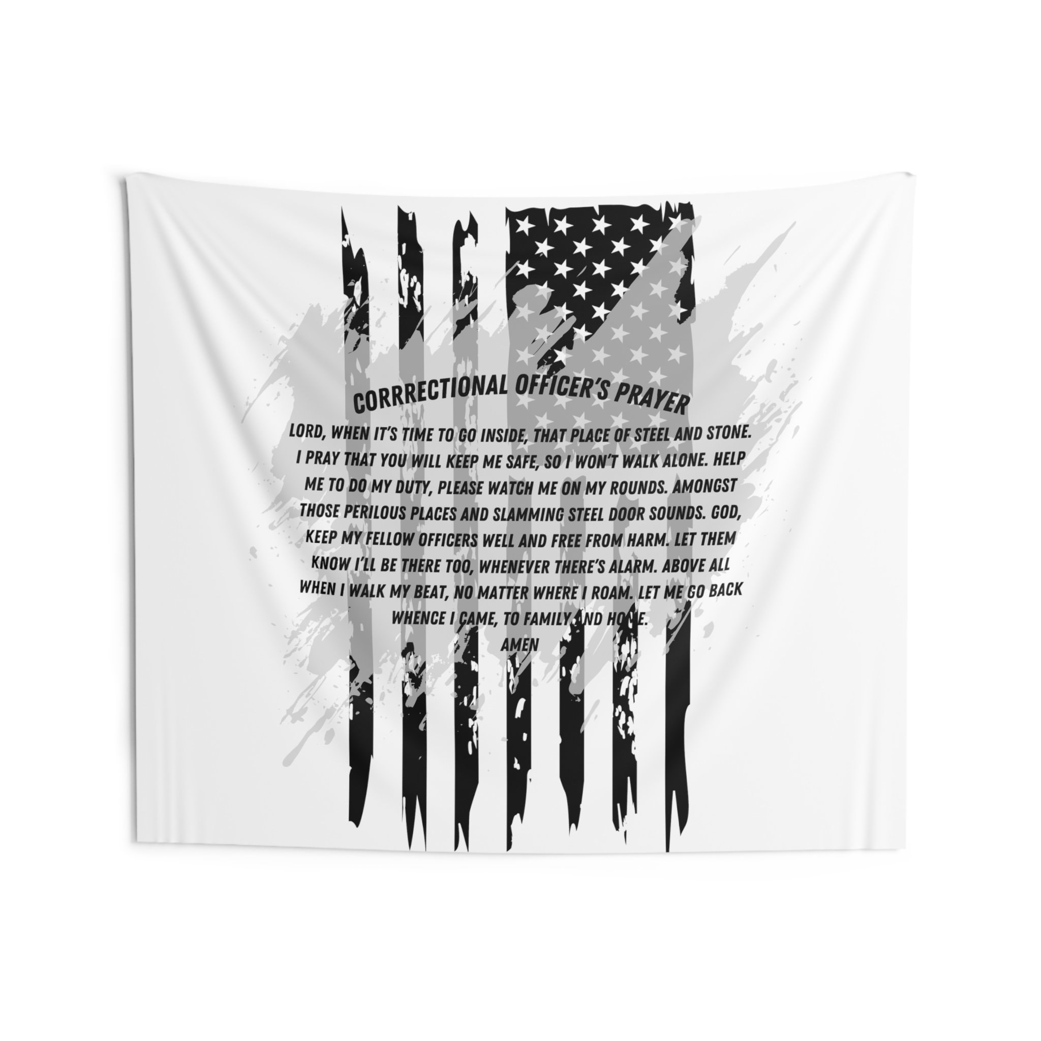 Correctional Officer Prayer Indoor Wall Art, Officer Gift, Academy ...