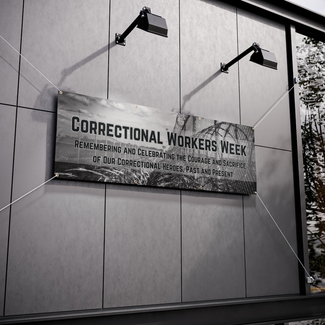 Customizable CWW Vinyl Banner, Correctional Workers Week Commemorative ...