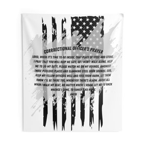 Correctional Officer Prayer Indoor Wall Art, Officer Gift, Academy ...
