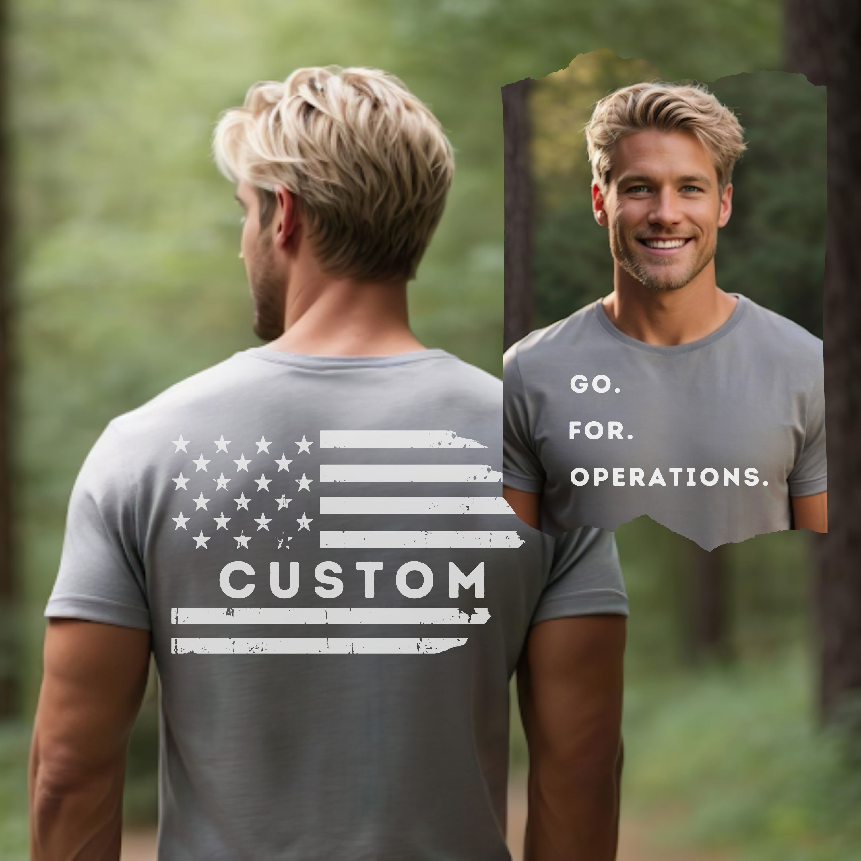 Personalized Go for Operations Shirt Custom American Flag, Lieutenant ...