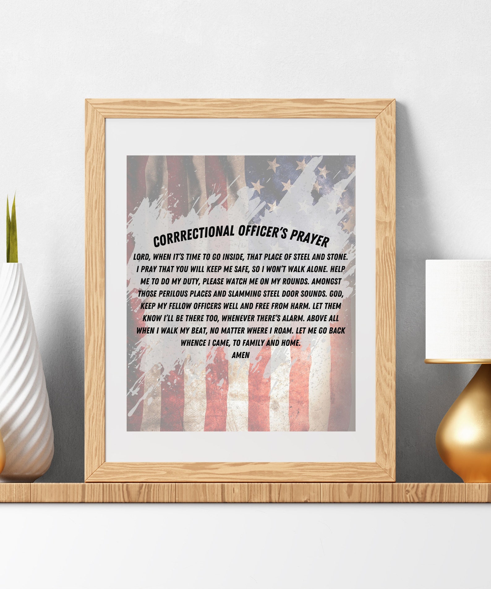 Correctional Officers Prayer Instant Download, PDF SVG Corrections ...