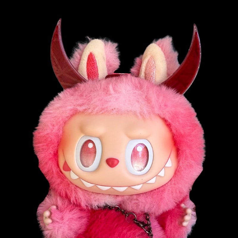 Labubu Red Keychain - Etsy