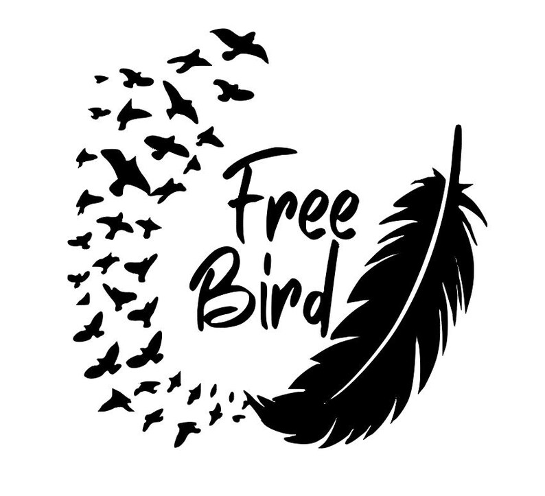 Free Bird Digital PNG File for Your Cricut or Silhouette Machine - Etsy