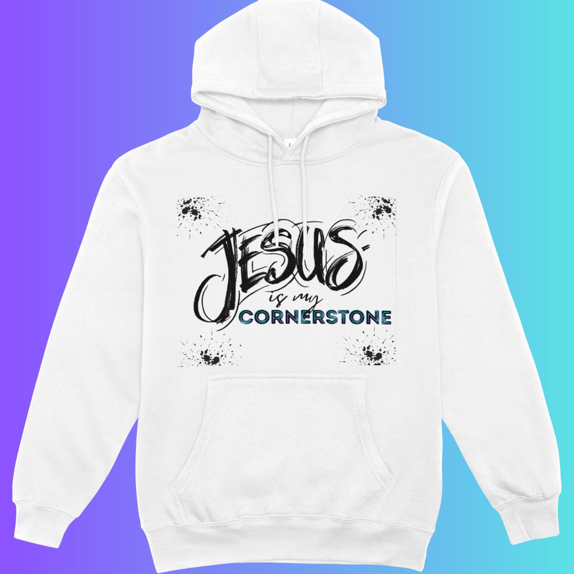 Jesus is My Cornerstone PNG: Printable Christian Art (digital Download ...