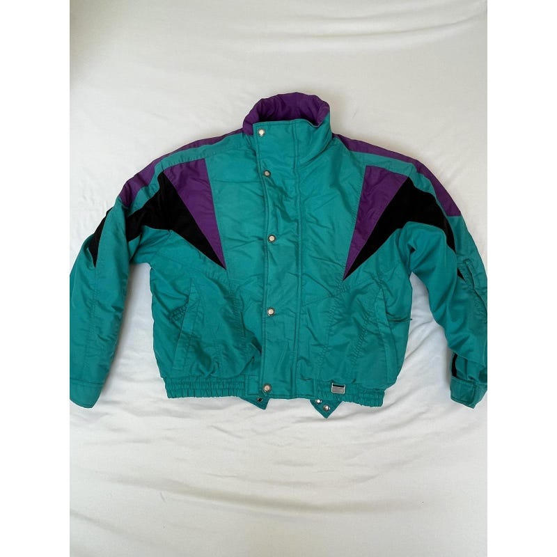 Purple Retro Snow Jacket - Etsy