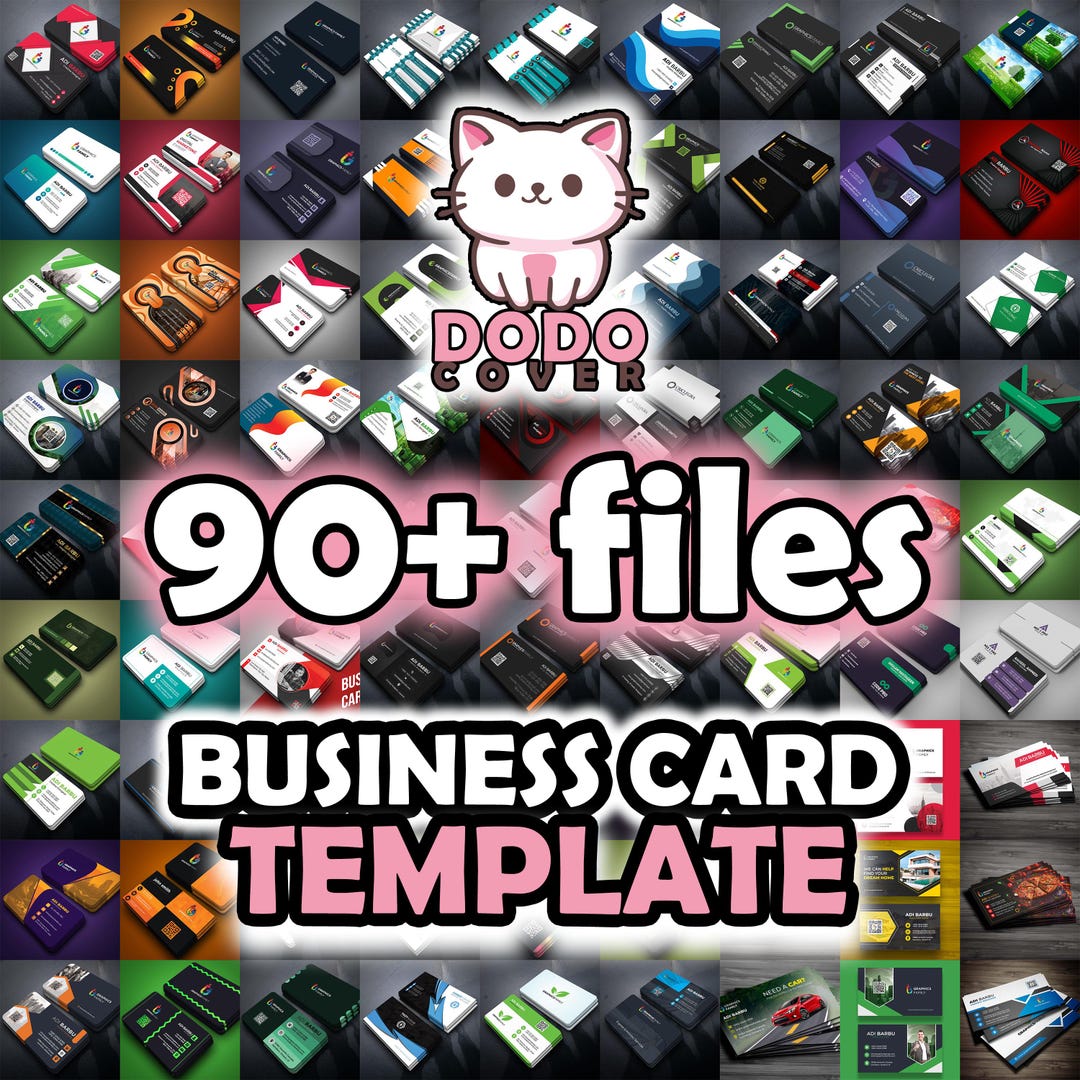 90+ Business Card Templates: Editable PSD Bulk Set (instant Download ...