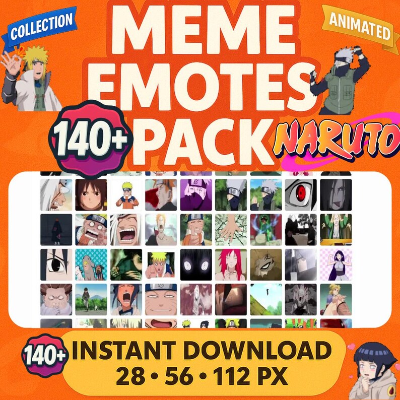 Naruto Animated Emotes Pack – 140+ Gifs for Twitch / Discord – Naruto ...