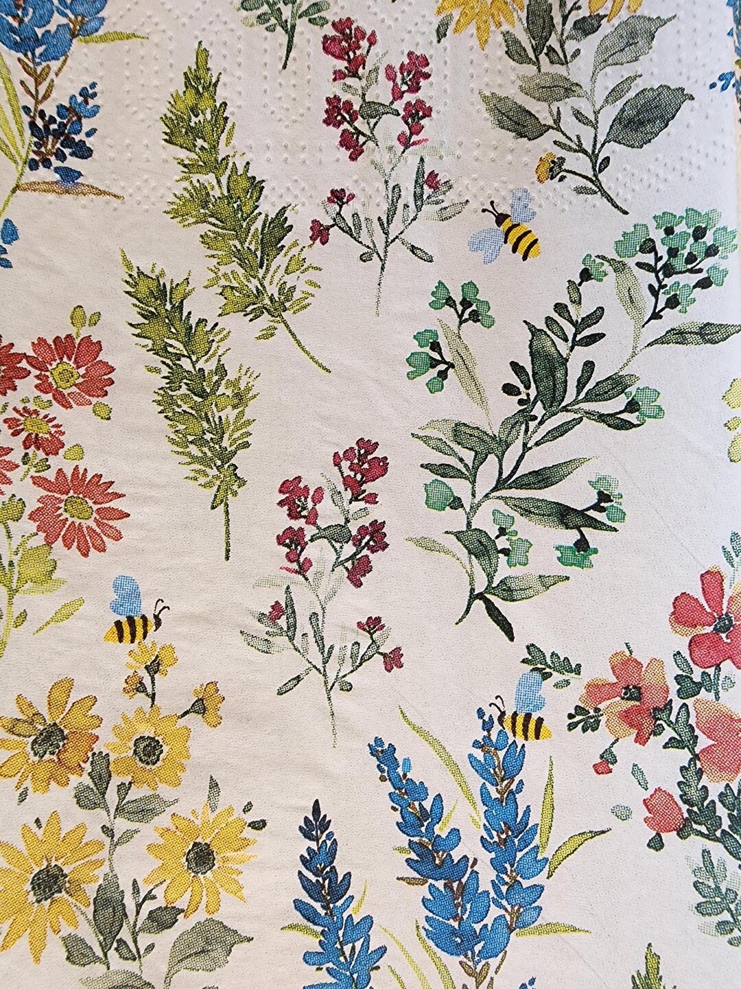 Set of 3 Designer Paper Napkin for Decoupage, Craft Paper, Wildflowers ...
